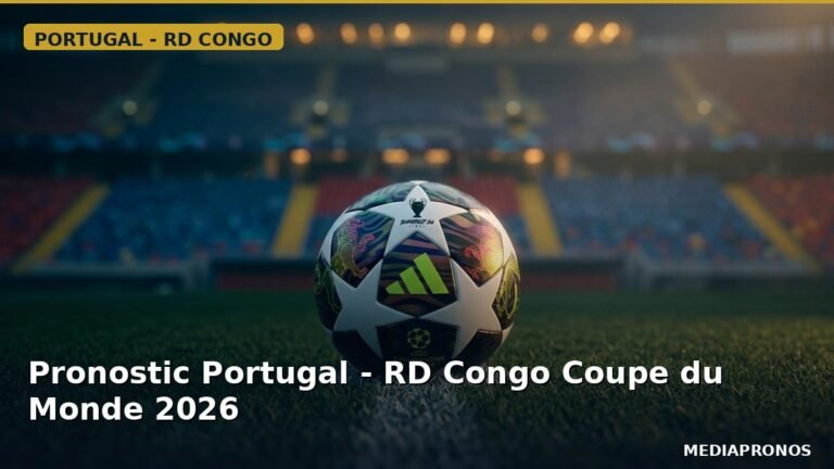 Pronostic Portugal - RD Congo Coupe du Monde 2026 : compos, cotes ...